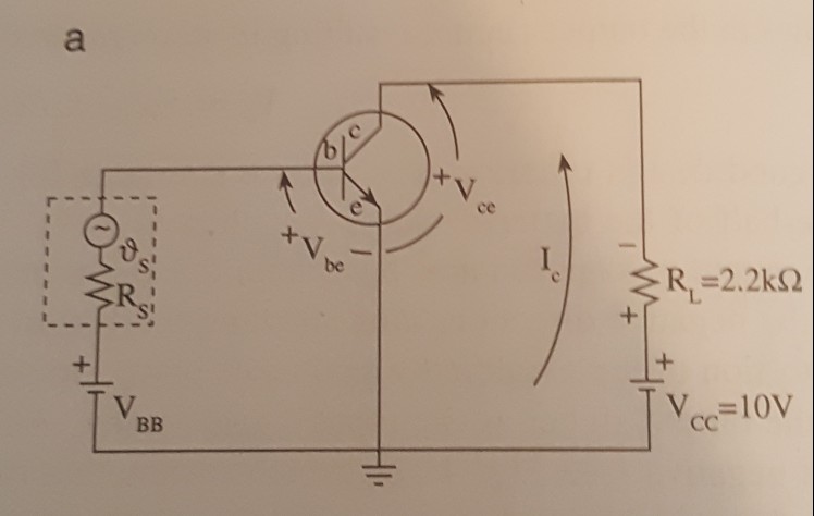 Solved Using the grounded emitter circuit of Fig. 4.13a, (a) | Chegg.com