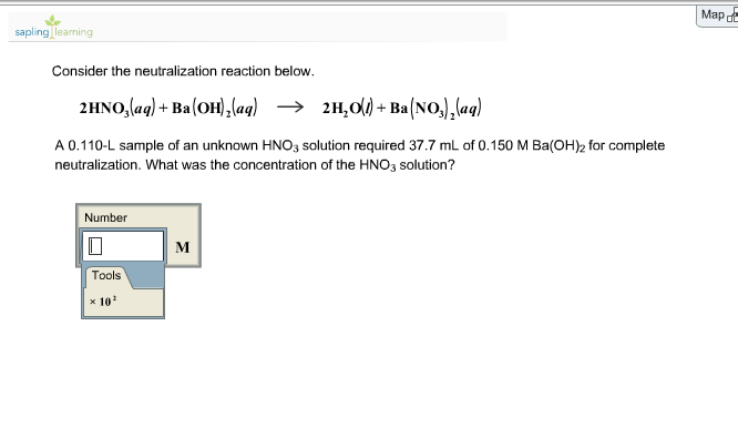 Solved Consider the neutralization reaction below. | Chegg.com