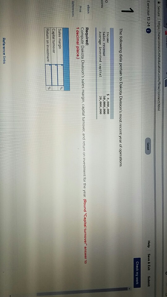 Solved flow/connect.html Exercise 13-24 Help Save & Exit | Chegg.com