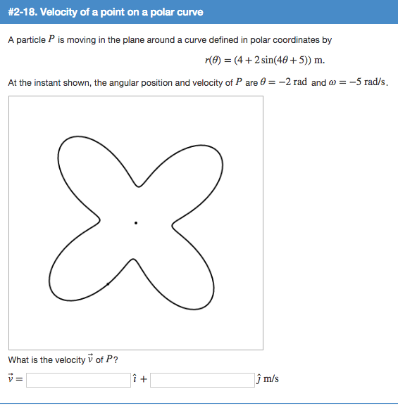 Solved A particle P is moving in the plane around a curve | Chegg.com