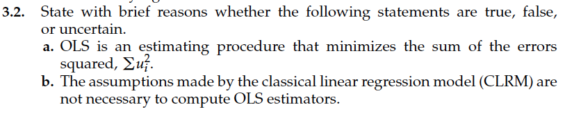 Solved Econometrics: Chapter 3 - THE TWO-VARIABLE MODEL: | Chegg.com