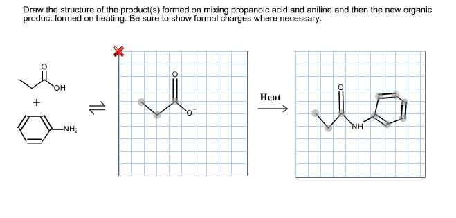 Solved Draw the structure of the product(s) formed on mixing | Chegg.com
