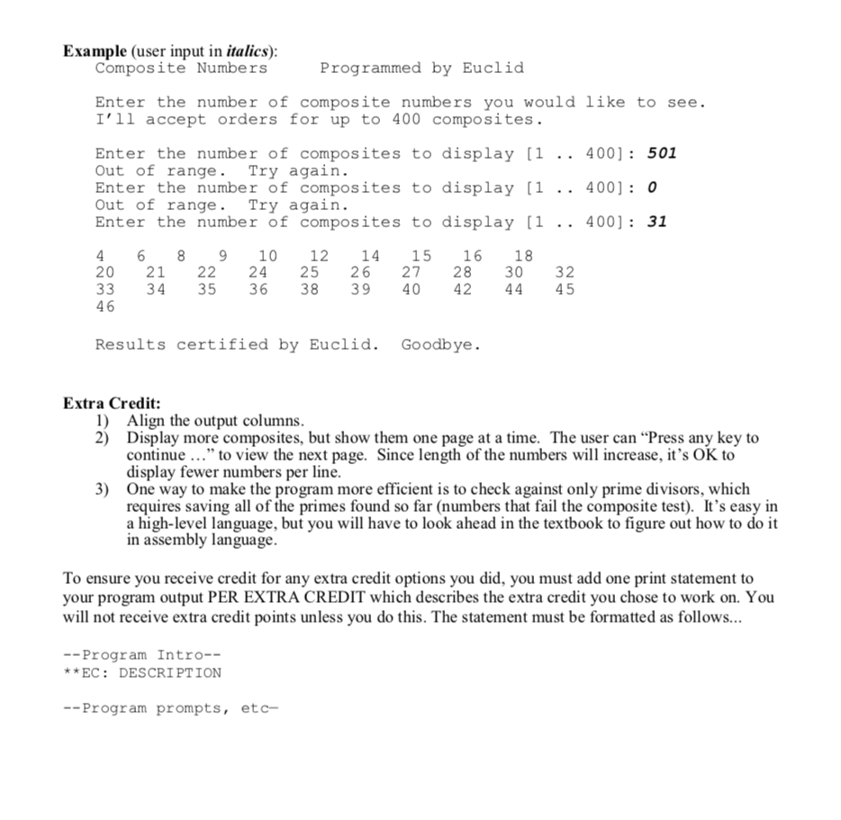 Masm Assembly Language X86 Need Code Preferably