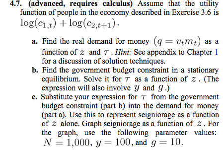 Assume that the utility function of people in the | Chegg.com
