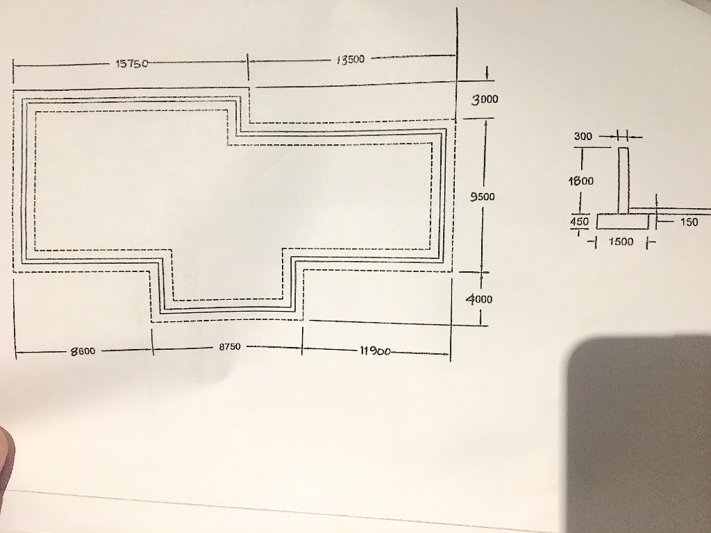 Solved Using the CENTERLINE method, calculate the | Chegg.com