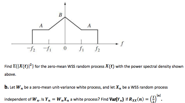 Find E{|X(t)|^2} for the zero-mean WSS random process | Chegg.com