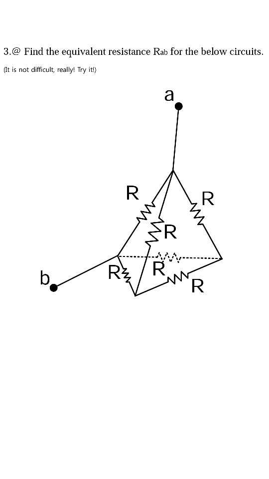 Solved find the equivalent resistance ab for the below | Chegg.com