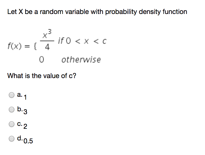 Solved Let X be a random variable with probability density | Chegg.com