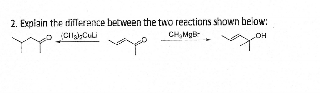 Solved Explain the difference between the two reactions | Chegg.com