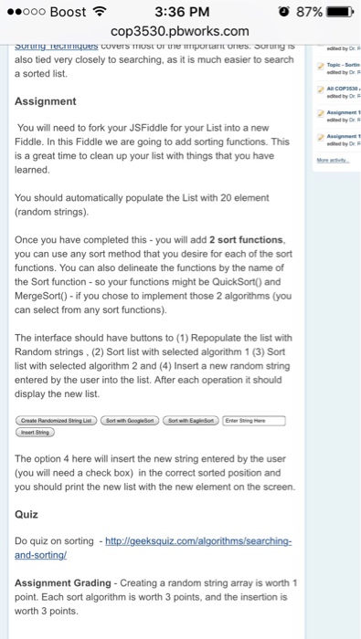 Solved You Will Need To Fork Your Jsfiddle For Your List 
