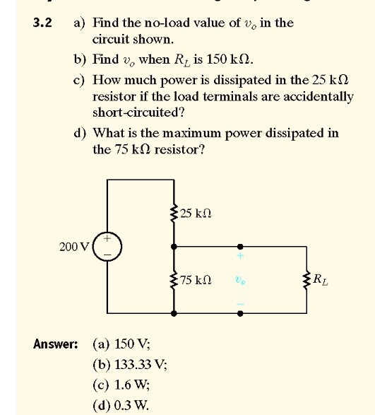 Solved Find the no-load value of v_0 in the circuit shown. | Chegg.com