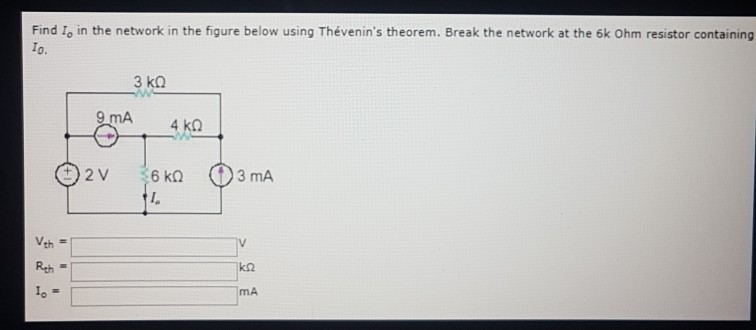 Solved Find Io in the network in the figure below using | Chegg.com