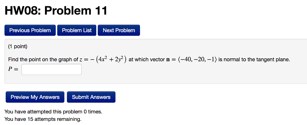 Solved HW08: Problem 11 Previous Problem Problem ListNext | Chegg.com Solved HW08: Problem 11 Previous Problem Problem ListNext | Chegg.com