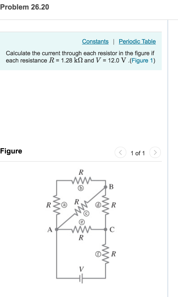 Part A Calculate the current through resistor | Chegg.com