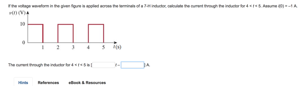 Solved If the voltage waveform in the given figure is | Chegg.com