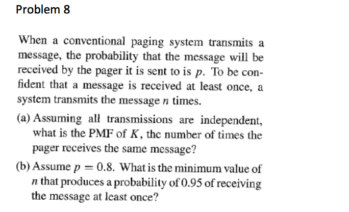Solved When a conventional paging system transmits a | Chegg.com