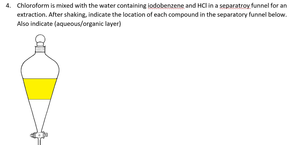 Solved Chloroform is mixed with the water containing | Chegg.com