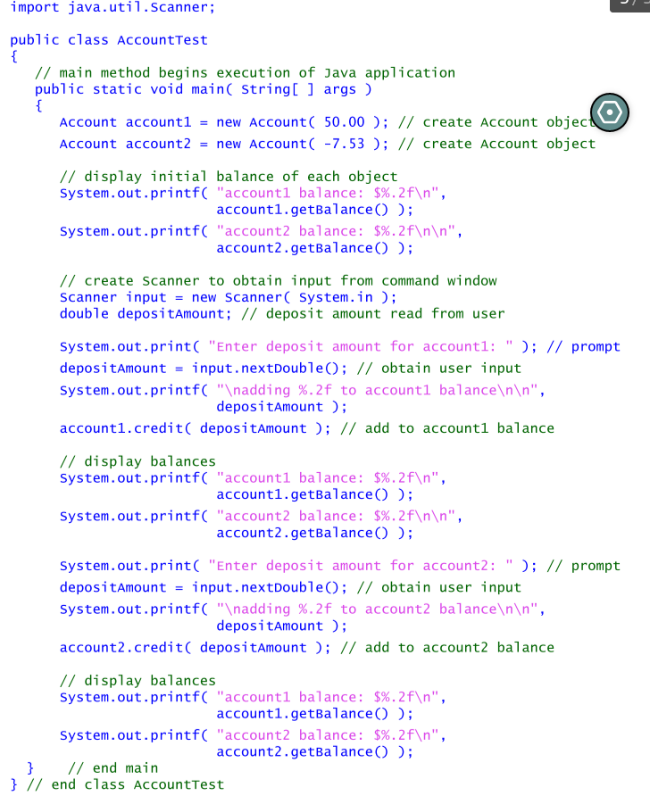 Solved Modify The Account Class As Follows A Replace