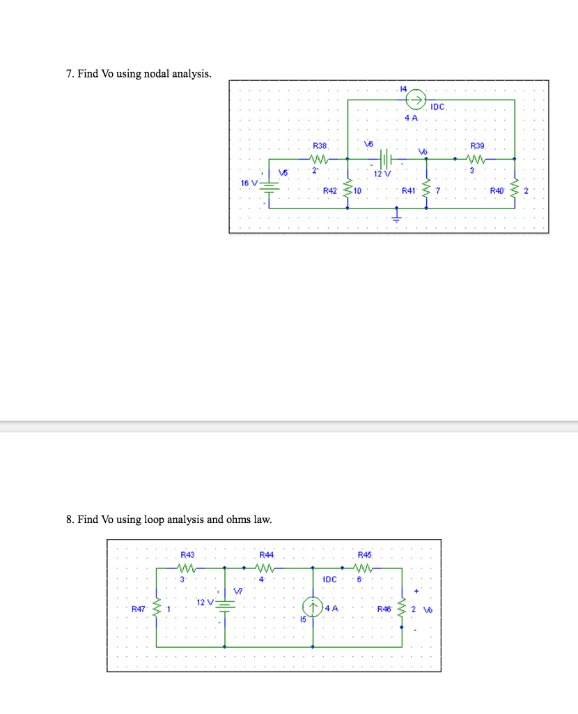 Solved Find Vo using nodal analysis. Find Vo using loop | Chegg.com Solved Find Vo using nodal analysis. Find Vo using loop | Chegg.com