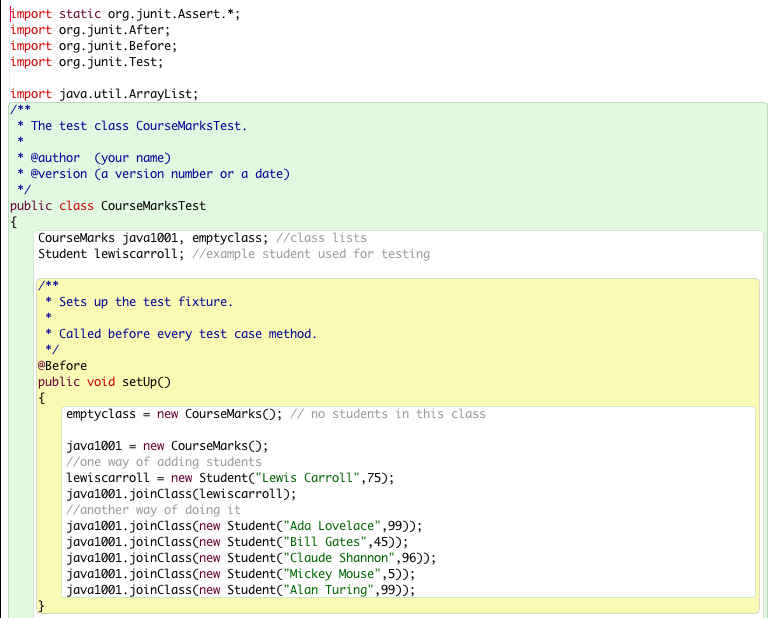 Solved Course Mark Class | Chegg.com