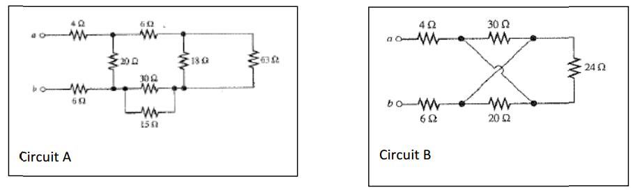 Solved Find the equivalent resistance between terminals a | Chegg.com