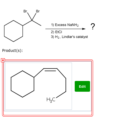 Solved Br Product(s): Br 1) Excess NaNH 2 2) EtCl 3) H2, | Chegg.com