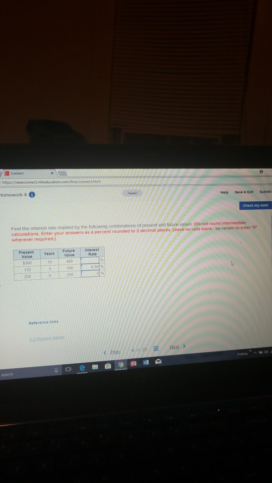 Solved Connect lomework 4 Help Save & Exlt Submit Check my | Chegg.com