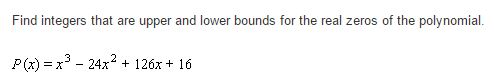 Solved Find integers that are upper and lower bounds for the | Chegg.com