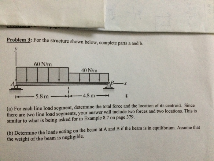Solved Problem 3: For the structure shown below, complete | Chegg.com