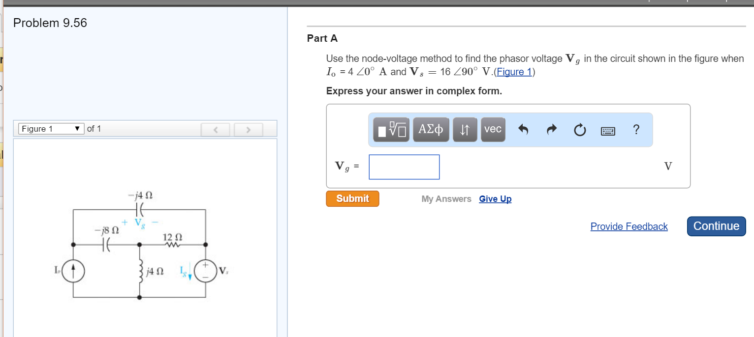 Solved Use the node-voltage method to find the phasor | Chegg.com