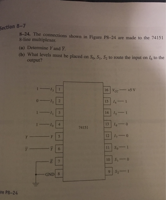 Solved The connections shown in Figure P8-24 are made to the | Chegg.com