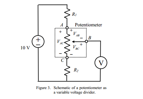 Solved 1. For the potentiometer circuit in Experiment # 1 | Chegg.com