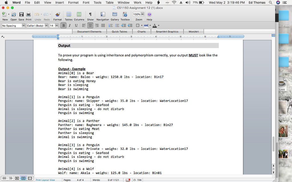 i Word File Edit View Insert Format Font Tools Table | Chegg.com