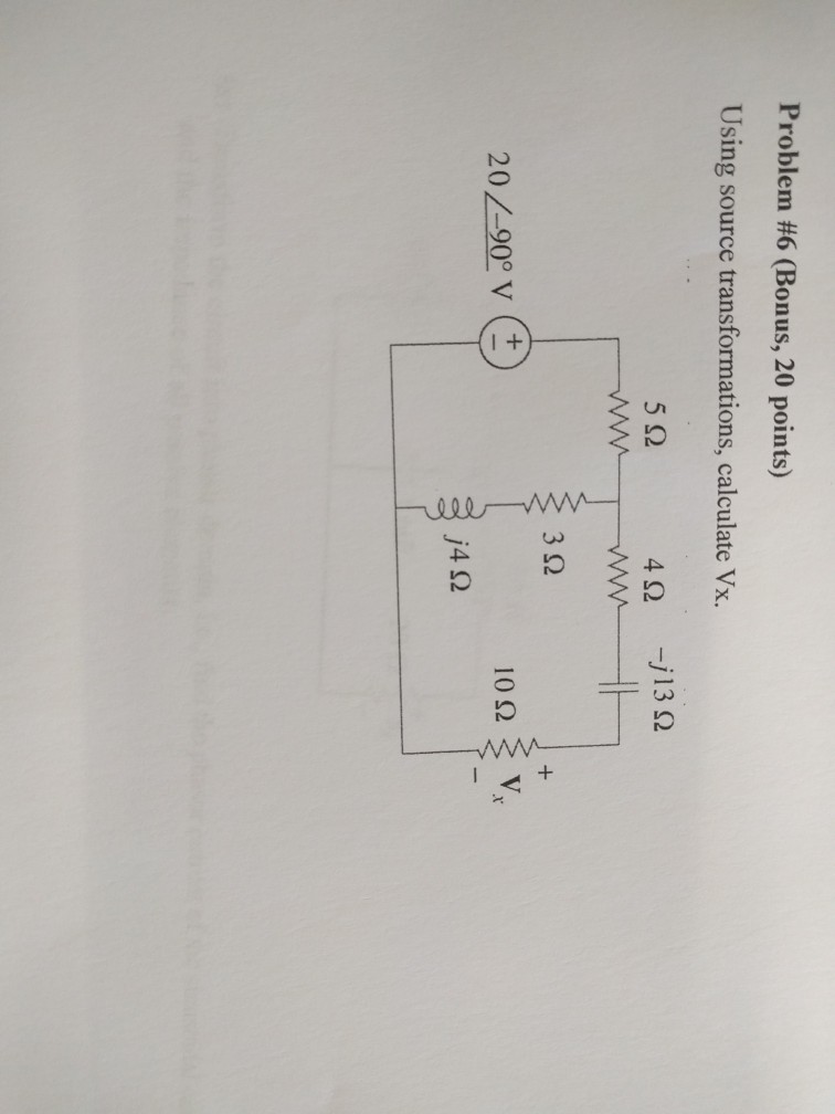 Solved Using source transformations, calculate Vx. | Chegg.com