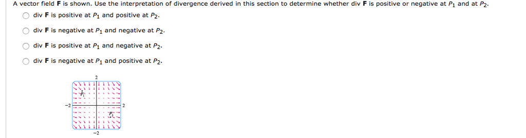 Solved A vector field F is shown. Use the interpretation of | Chegg.com