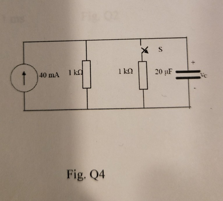 Solved a) derive an expression for the capacitor voltage b) | Chegg.com