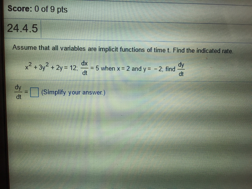 Solved Assume that all variables are implicit functions of | Chegg.com
