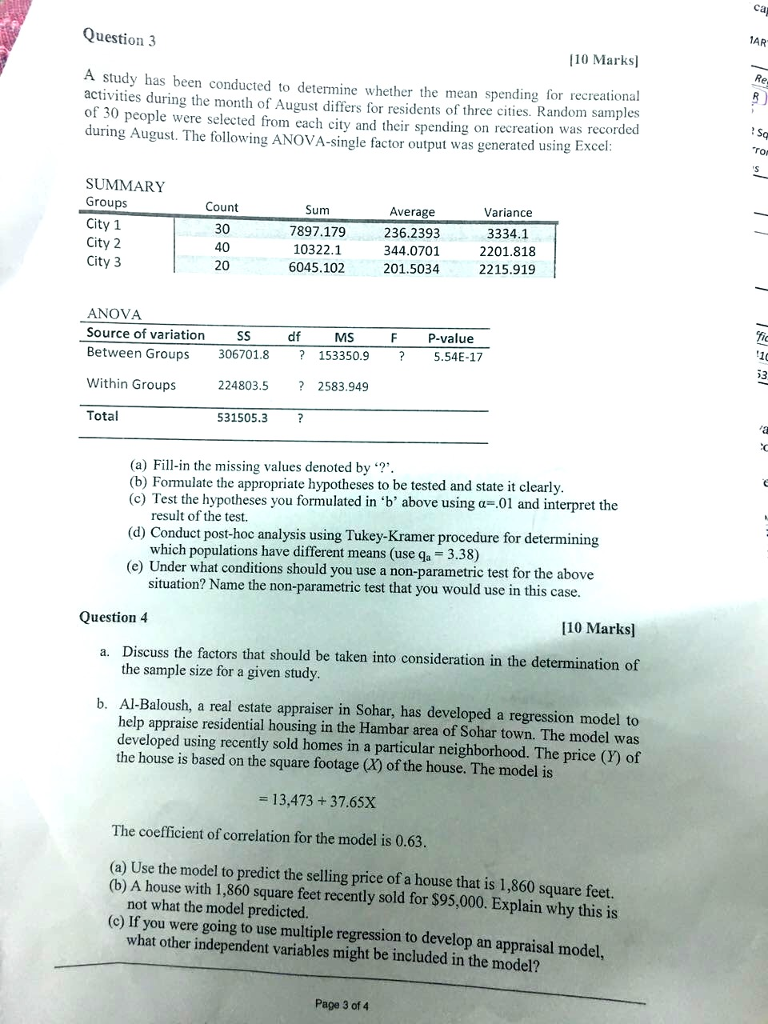 Solved A study has been conducted to determine whether the | Chegg.com