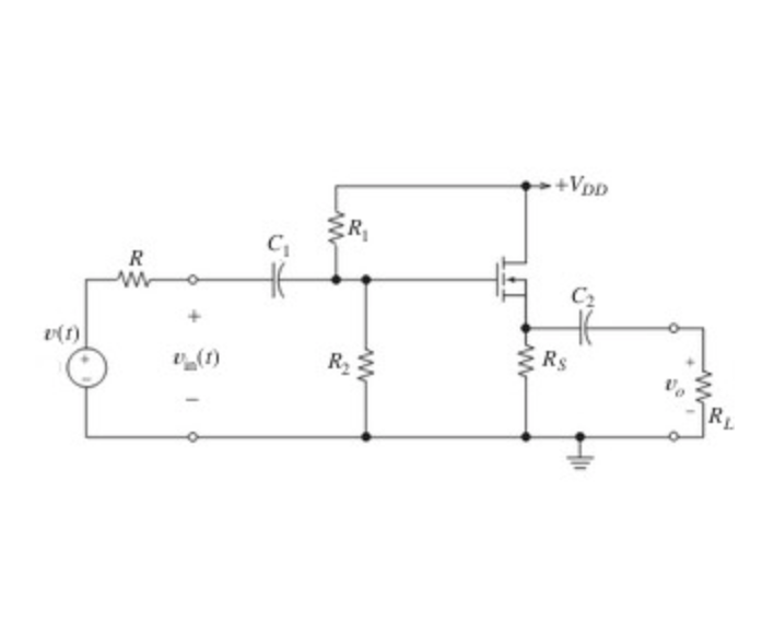 Solved Consider the source follower shown in the figure | Chegg.com