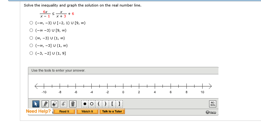 Solved Solve the inequality and graph the solution on the | Chegg.com