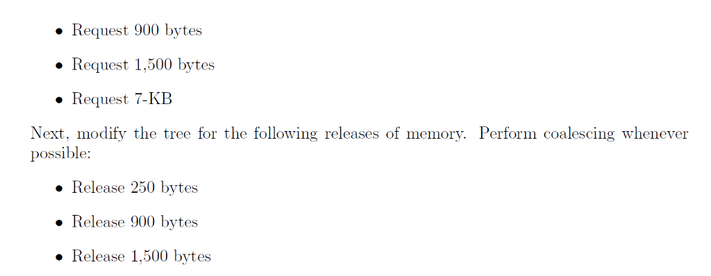 Solved Exercise 6. (OSC 9.35) (20%) In a 1,024-KB segment, | Chegg.com