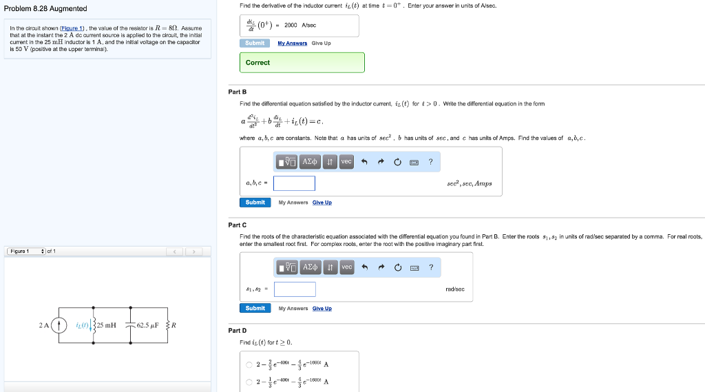 Solved In the circuit shown (Figure 1), the value of the | Chegg.com