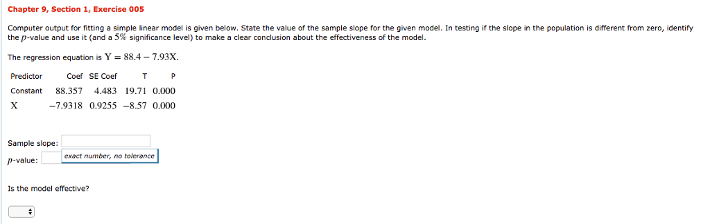 Solved Chapter 9 Section 1 Exercise 005 Computer Output