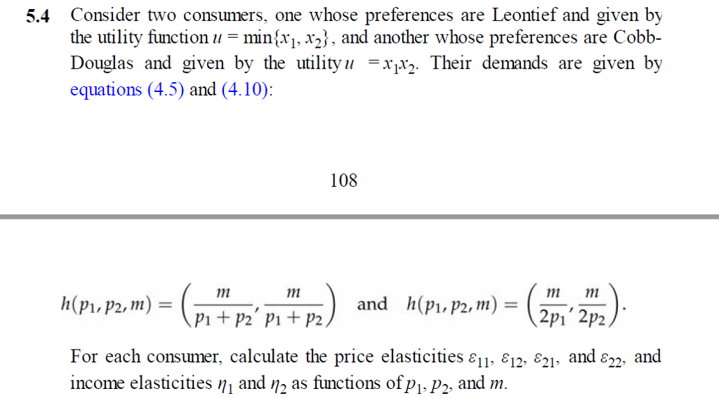 Solved Consider two consumers, one whose preferences are | Chegg.com