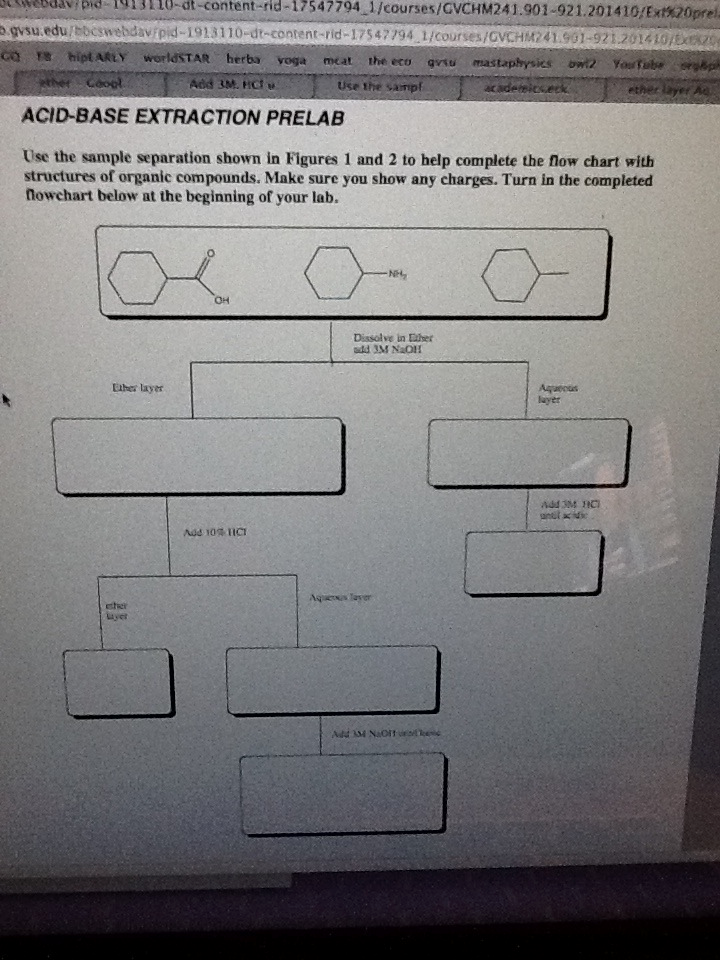 can you fill in this flow chart for acid base | Chegg.com
