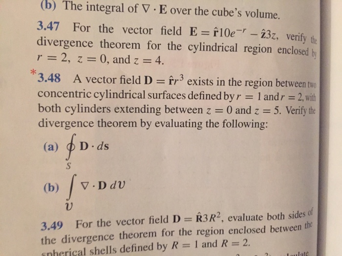 Solved The integral of Middle Dot E over the cube's volume. | Chegg.com