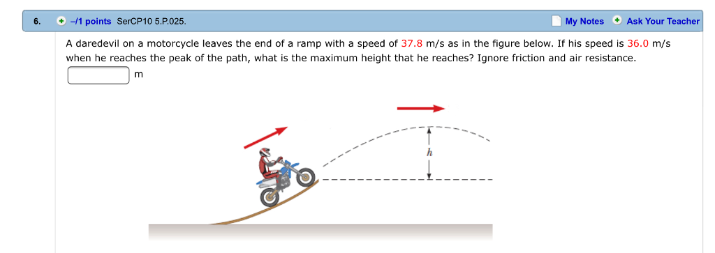 Solved 6 1 Points Sercp10 5 P 025 My Notes Ask Your