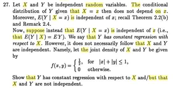 Solved 27. Let X and Y be independent random variables. The | Chegg.com