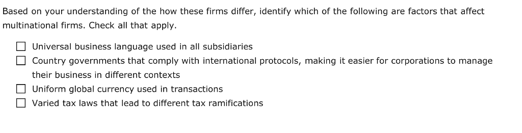 Solved 1. Multinational corporations Aa Aa Why do companies | Chegg.com