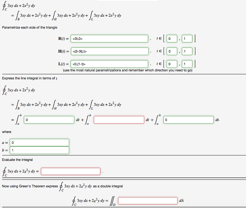 Solved Evaluate the line integral by following the given | Chegg.com